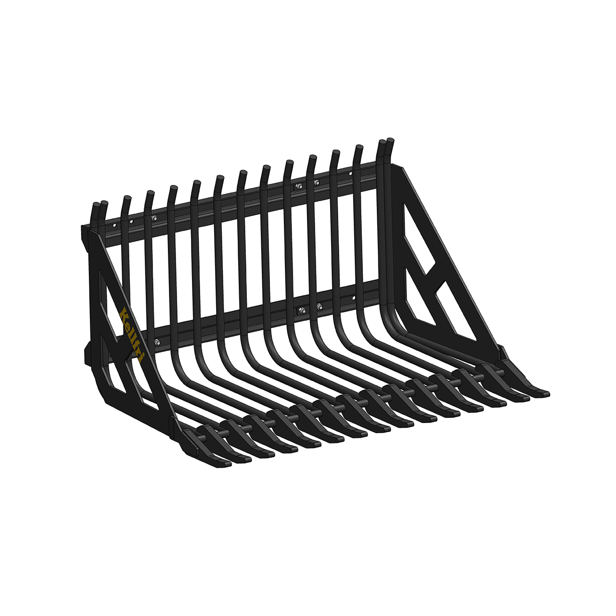 Stone sorting fork 2.0 m, bolted small BM attachment | Shop for stone ...