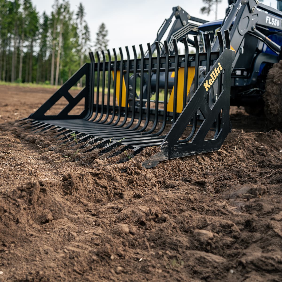 Stone sorting fork 2.0 m, bolted Trima attachment | Shop for stone ...