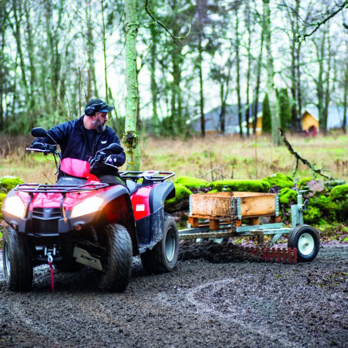 Road drag, 1.8 m working width for quads/ATVs