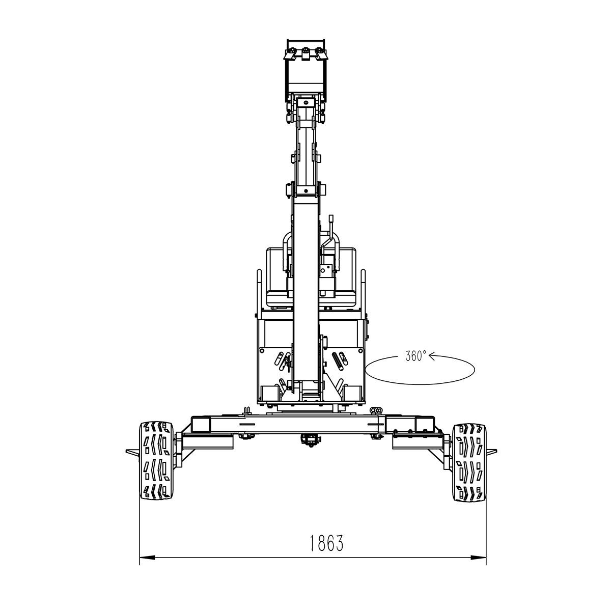 Backhoe Digger 360° | ATV | Kellfri